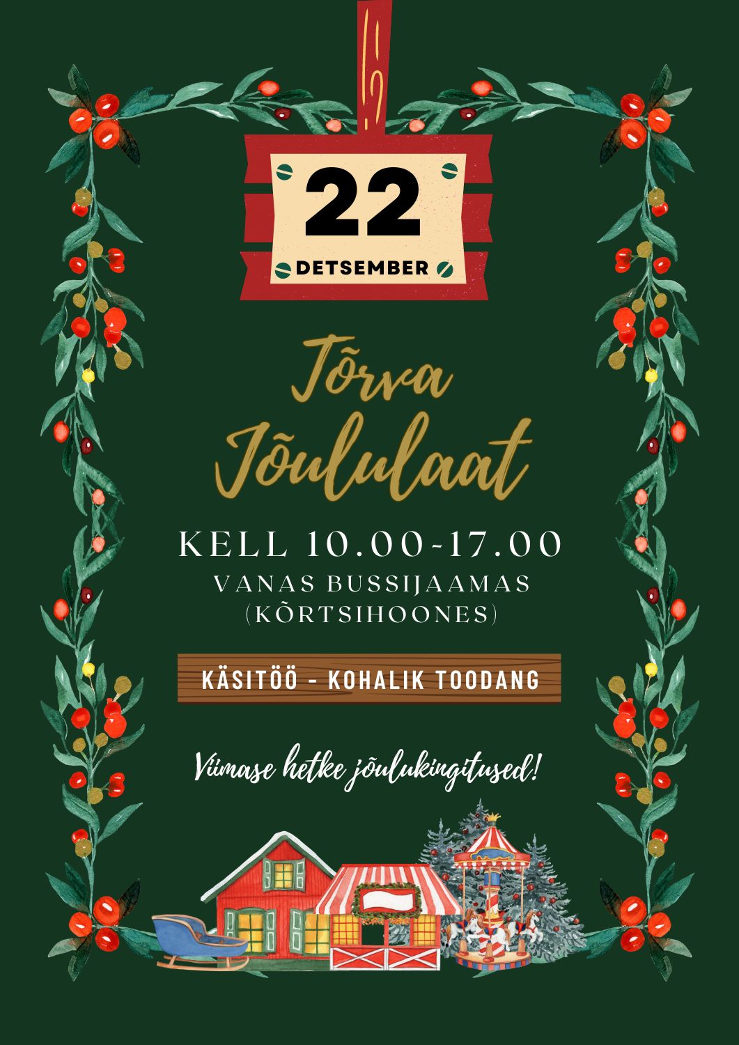 Jõululaat - Tõrva Turism